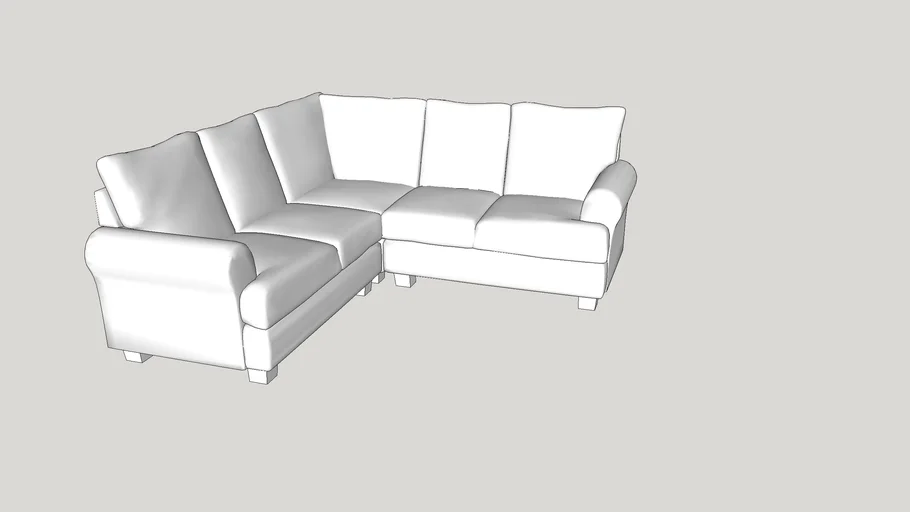 Amici 2-Piece Sectional | 3D Warehouse
