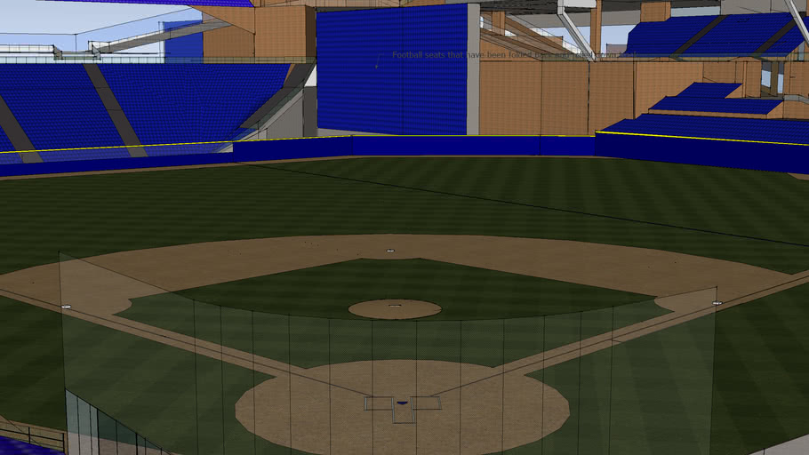 Multi-purpose Concept Stadium for Baseball, Football, Hockey, Soccer ...