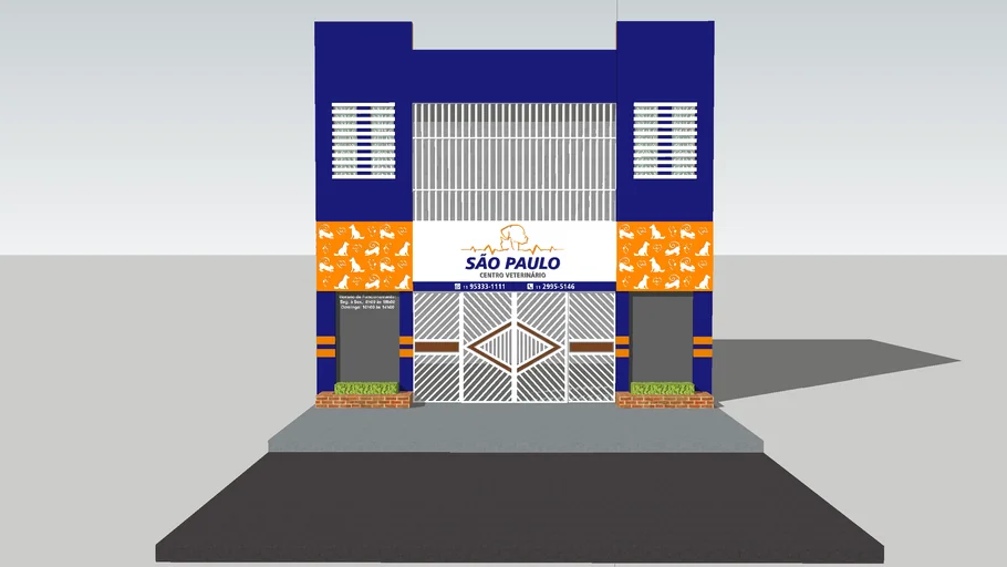Fachada pet vet | 3D Warehouse
