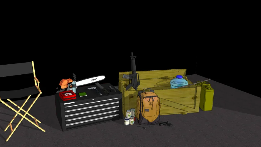 Zombie survival kit | 3D Warehouse
