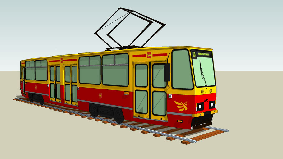 Konstal 105Na Tram | 3D Warehouse