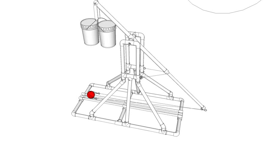 Trebuchet from PVC plumbing | 3D Warehouse