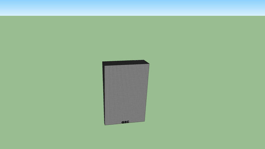 QSC Small cinema speaker | 3D Warehouse