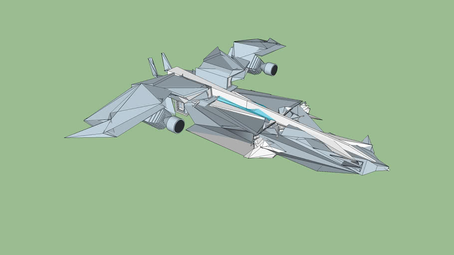 Space Ship Fighter Human + AI | 3D Warehouse