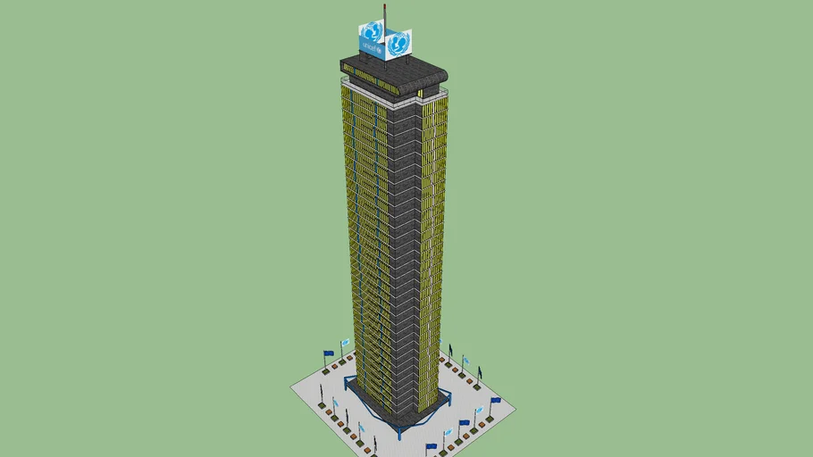 TOWER / SKYCRAPER UNICEF (BUSINESS AND OFFICE BUILDING) | 3D Warehouse