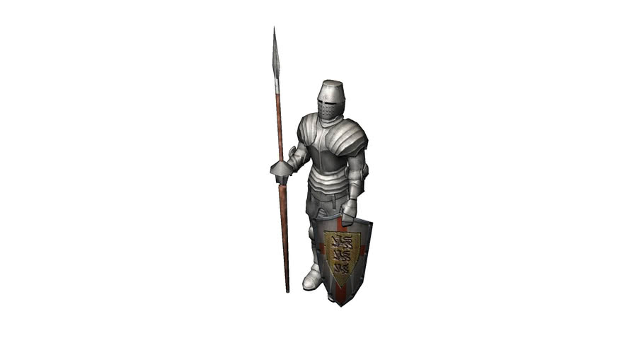 Knight with a shield | 3D Warehouse