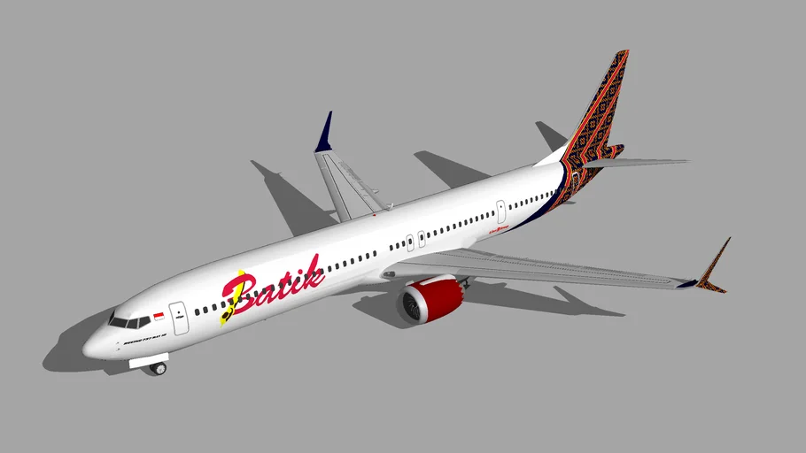 Batik Air Boeing 737-MAX 10 | 3D Warehouse