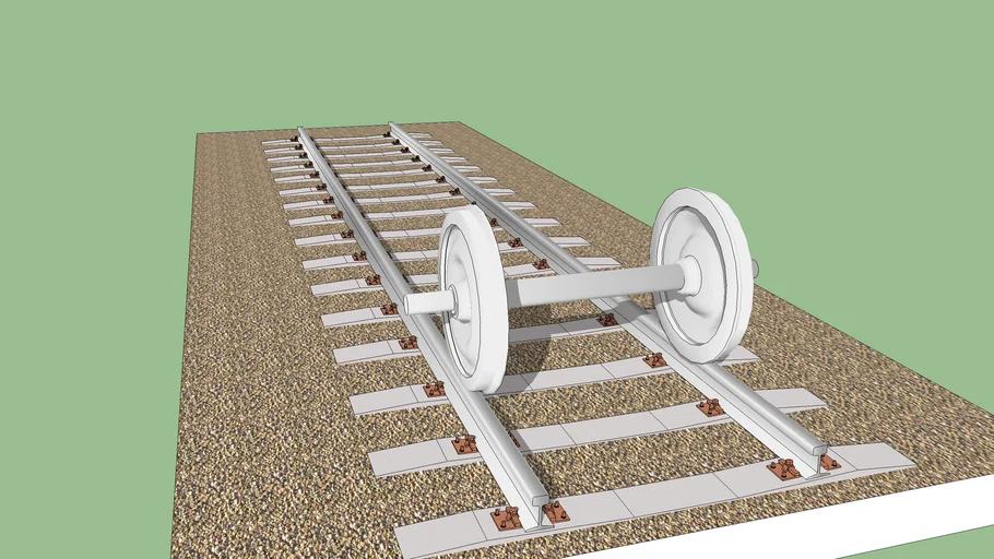 Railway wheel set | 3D Warehouse