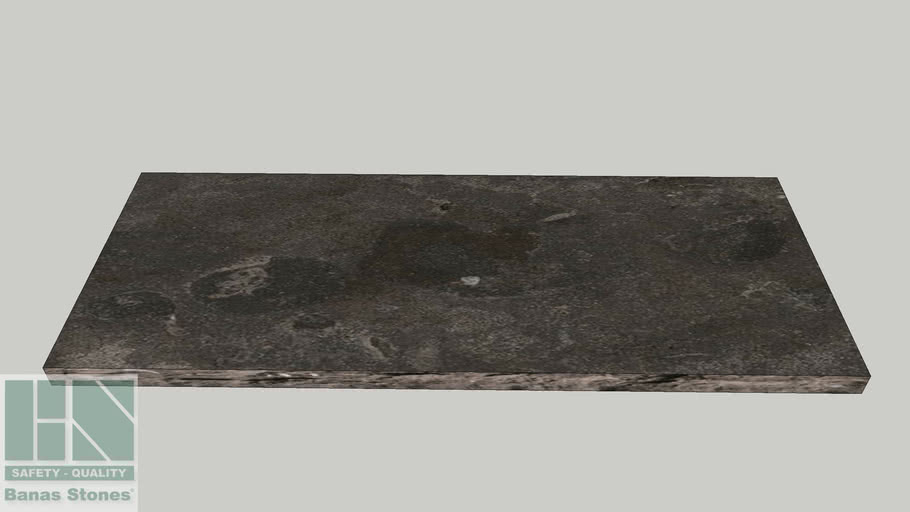 Banas Stones Natural Jumbo Slabs - 24' x 60' - Antique Black | 3D Warehouse