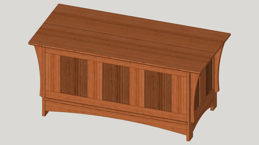 Arts and Crafts Blanket Chest | 3D Warehouse