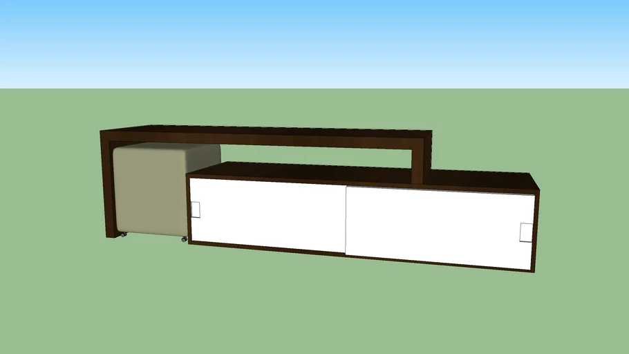 Rack Atrium w/ set pufe | 3D Warehouse