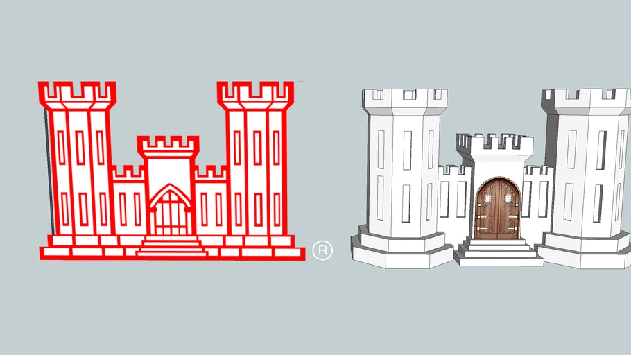 US Army Engineer Corps Castle | 3D Warehouse