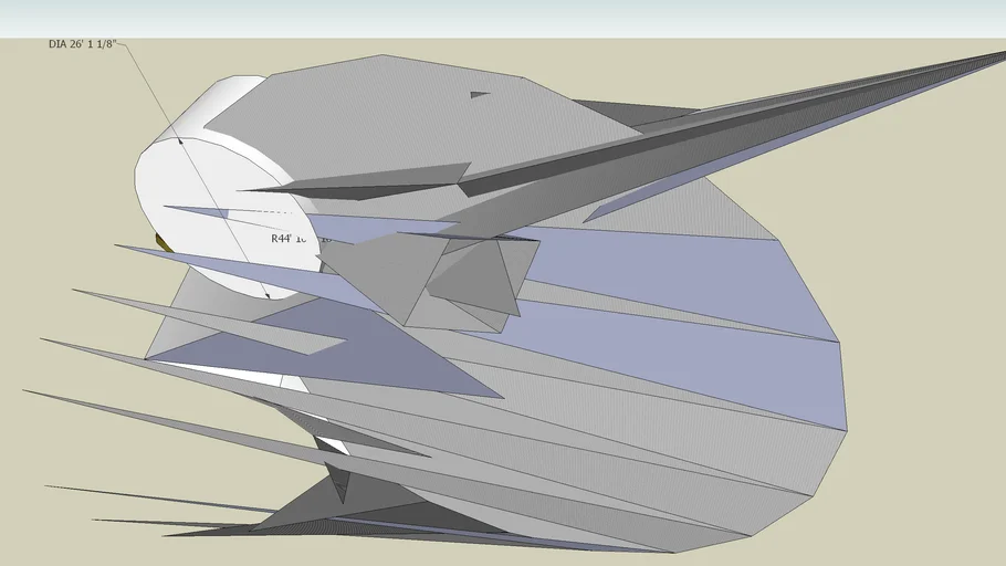 spiked out of this world space ship | 3D Warehouse