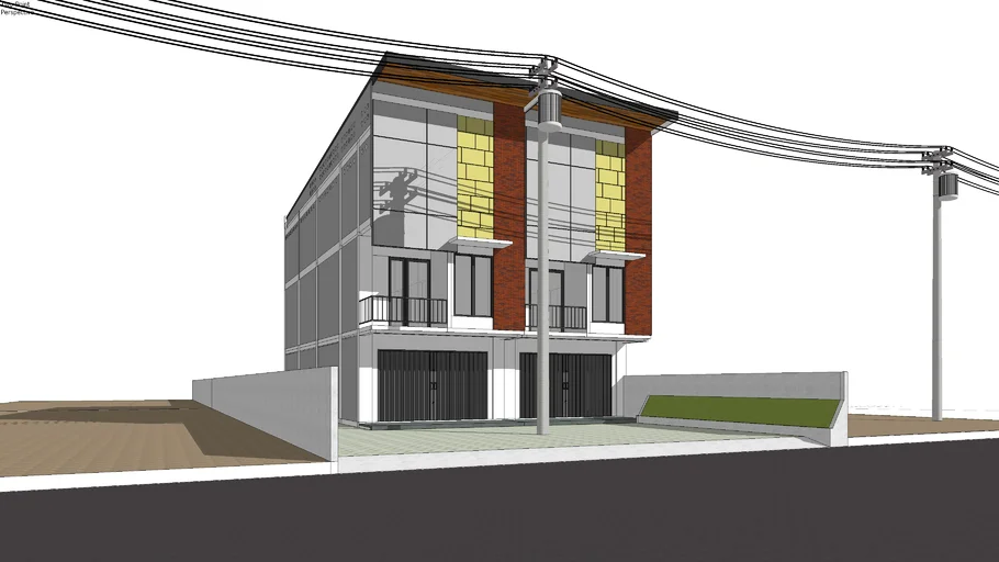 Desain Ruko 3 Lantai Malang 2022 | 3D Warehouse