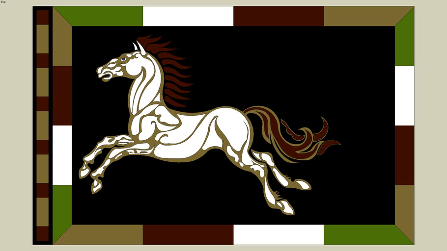 Rohan Horse Flag 1 | 3D Warehouse