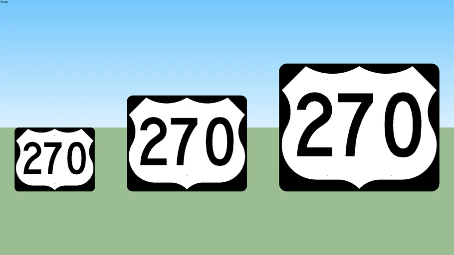 U.S. 270 Sign | 3D Warehouse