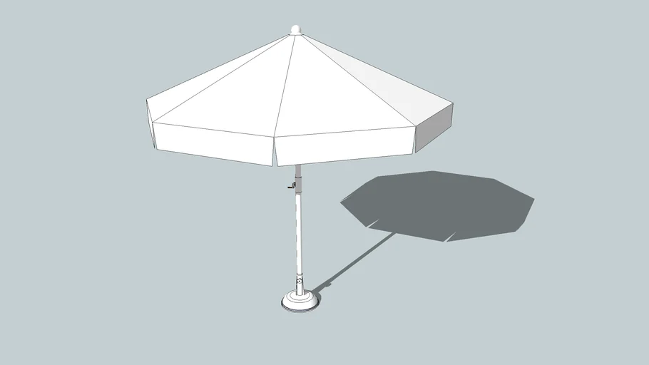 Ombrellone Garden Red | 3D Warehouse