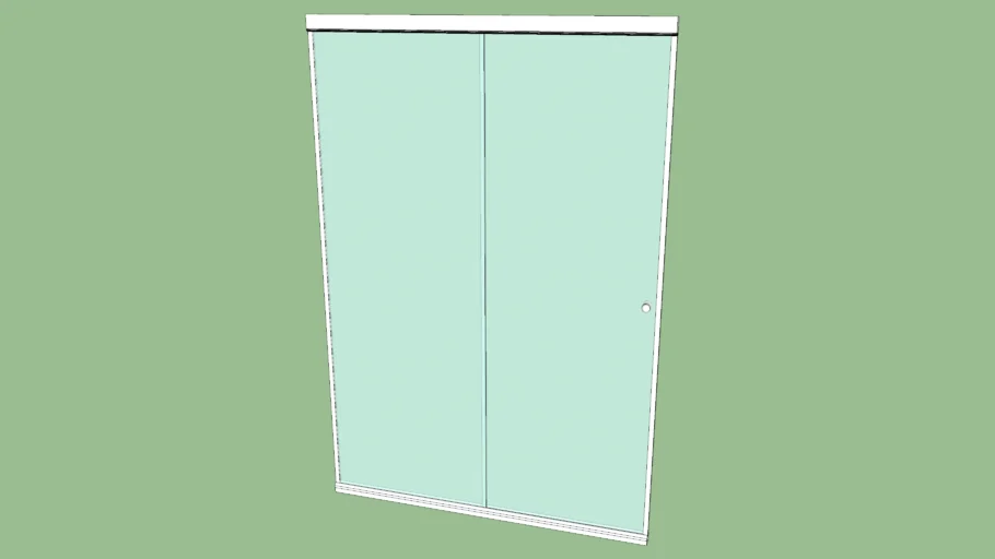 BOX RETO DE BANHEIRO PADRÃO INCOLOR | 3D Warehouse