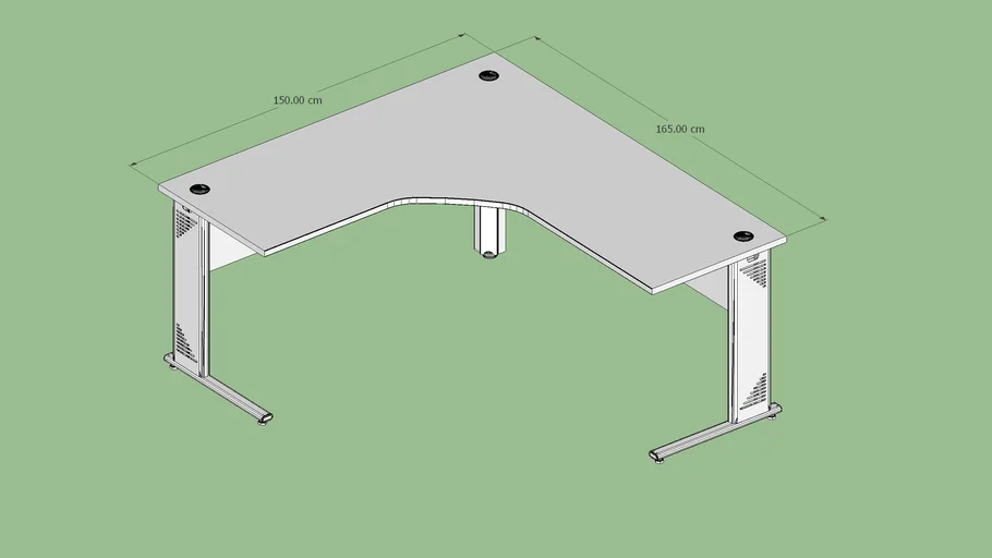 MESA ANGULAR PROMASTER PE FIT 150X165 CM | 3D Warehouse