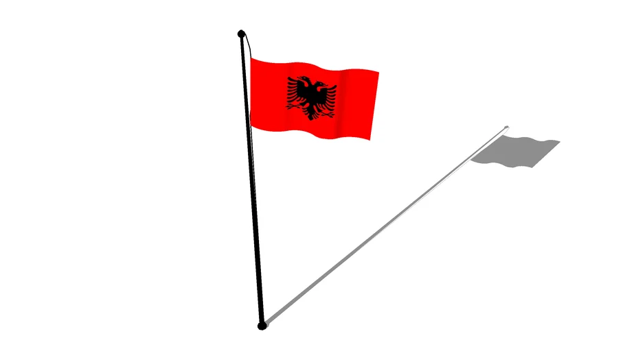 Flamuri i Shqiperise - Flag of Albania | 3D Warehouse