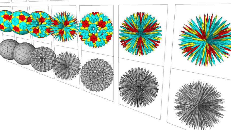 GEODESIC WITH PLATONIC SOLID ( TRIANGULATION ) | 3D Warehouse