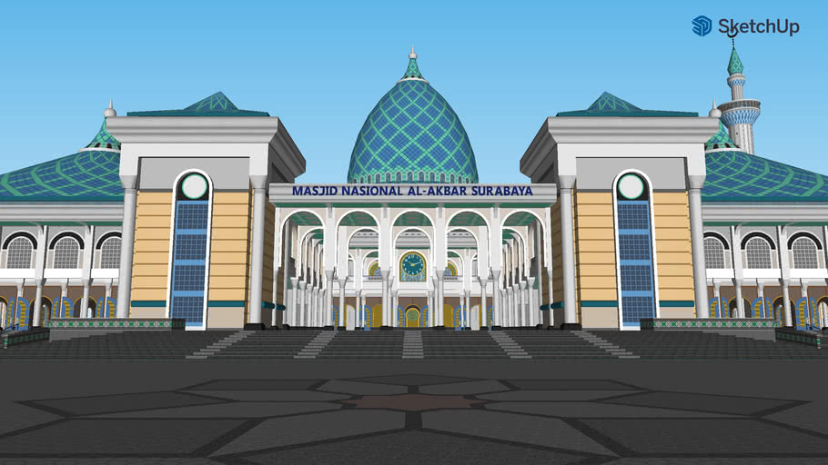 Mosque+Al-Akbar (resized materials) | 3D Warehouse
