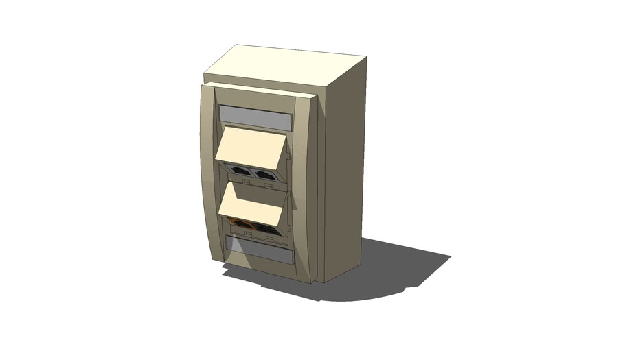 PANDUIT Faceplate and wall mount box | 3D Warehouse