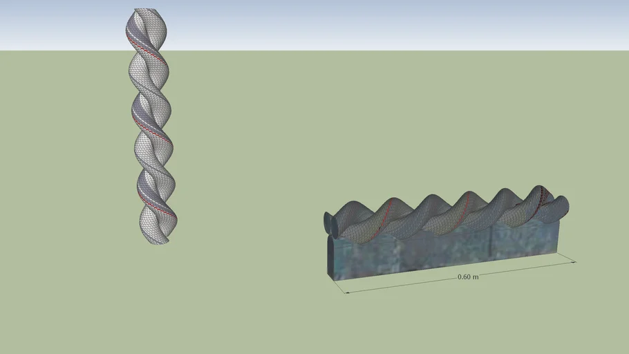 Ropetop garden edging | 3D Warehouse