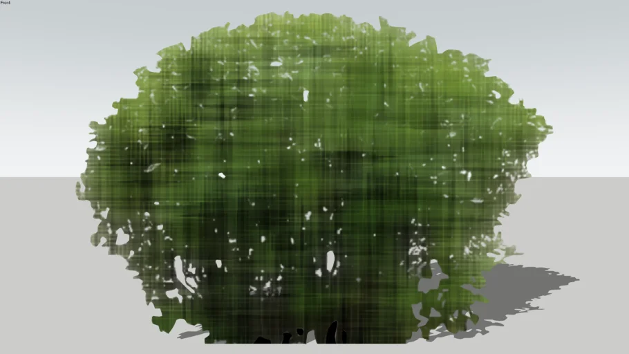 Watercolor Bush 2D Face Me | 3D Warehouse