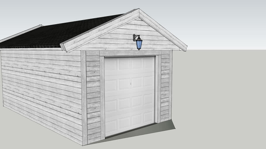 Single Wooden Garage | 3D Warehouse