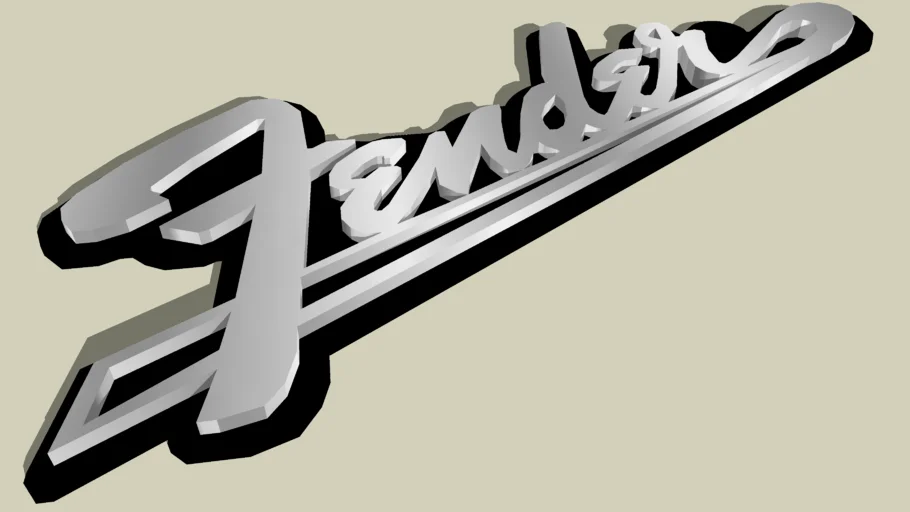 Fender logo | 3D Warehouse
