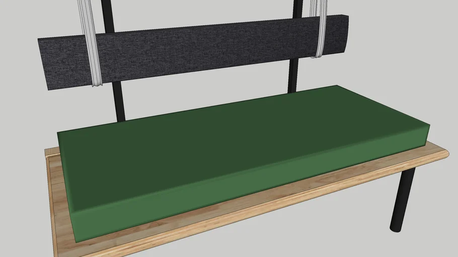 Strap Bench Seat | 3D Warehouse
