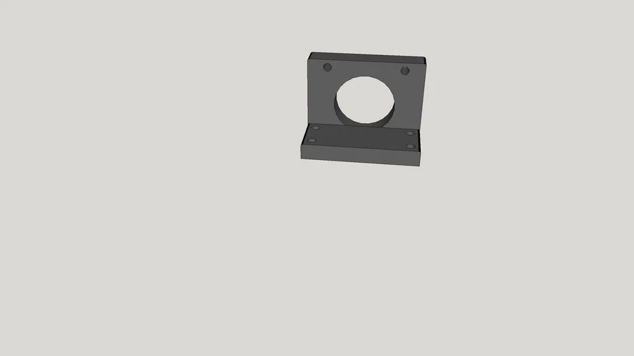 Motor mounting bracket NEMA 23 for use with BK/BF12 | 3D Warehouse