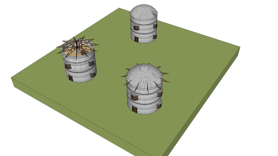 Circular Earthbags Buildings | 3D Warehouse