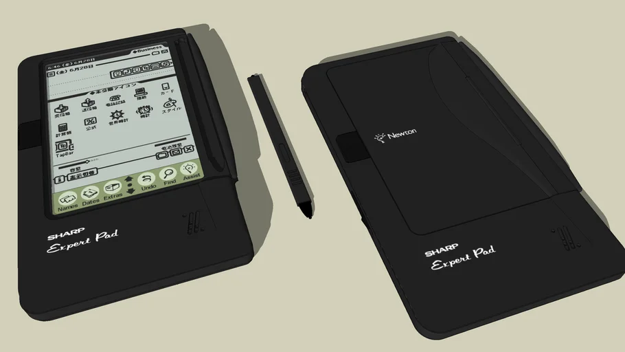 SHARP ExpertPad PI-7000(1993 Japan) | 3D Warehouse