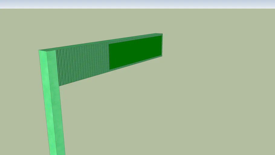 EDIT ME freeway sign. Corrugated sign #2 | 3D Warehouse