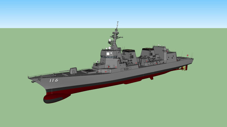 JMSDF JS Teruzuki DD-116 てるづき | 3D Warehouse