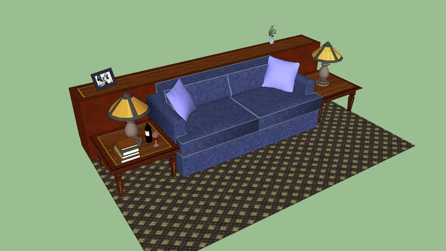 Sofa with tables | 3D Warehouse