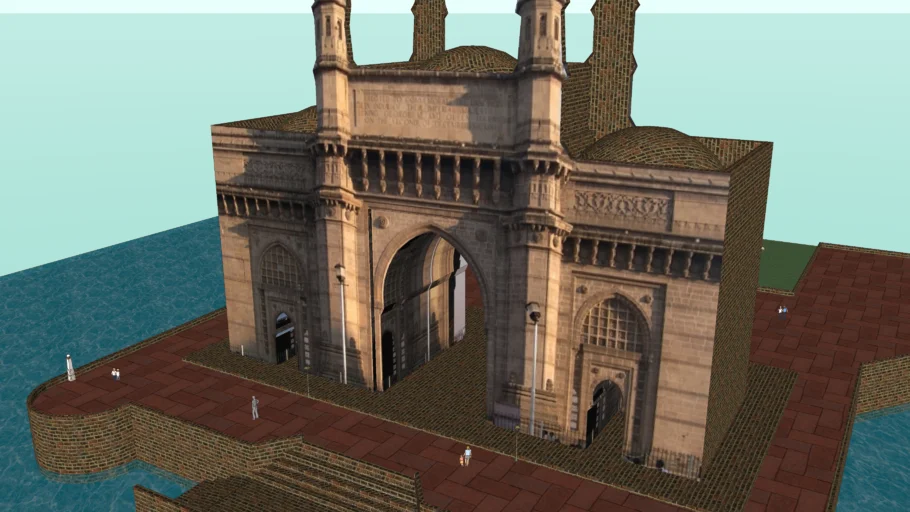 Model of Gateway of India | 3D Warehouse