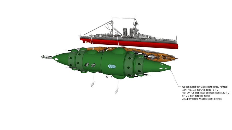 Queen Elizabeth-Class Battleship (RTN) | 3D Warehouse