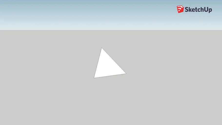 Right 3D triangle white | 3D Warehouse