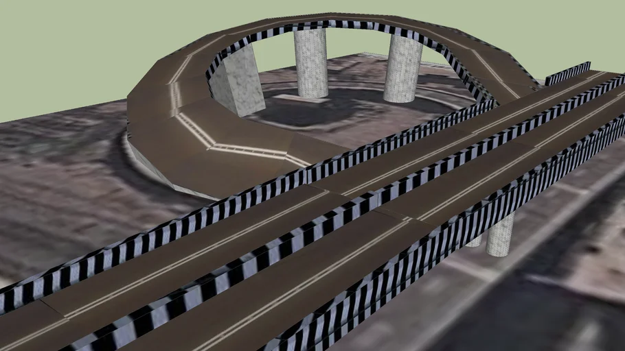 Yusuf Raza Flyover Circular Exit Ramp | 3D Warehouse