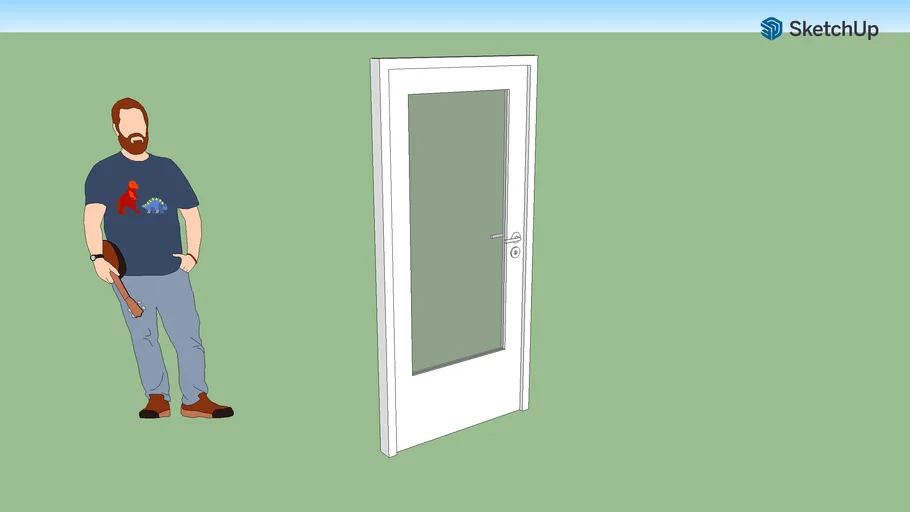 Simple Glass Door | 3D Warehouse