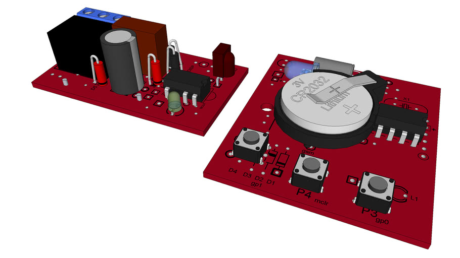 Transmisor yReceptor con pic12F629 y 10F202 | 3D Warehouse