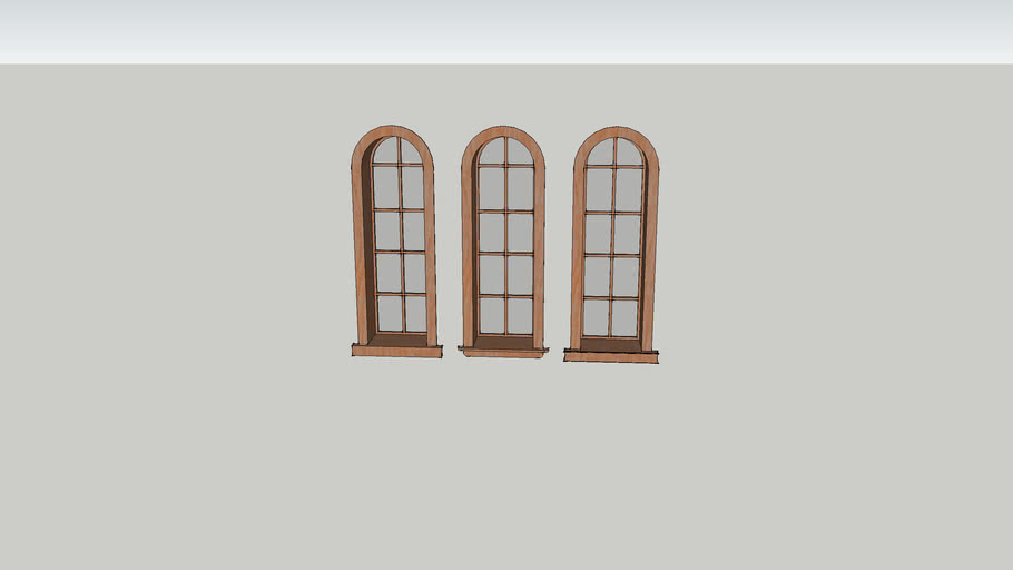 wooden windows and interior frame | 3D Warehouse