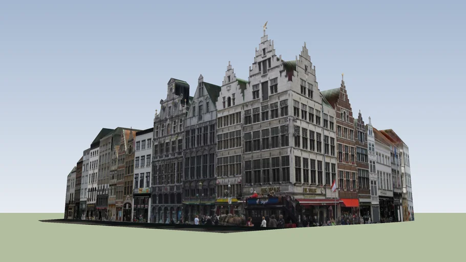 Blok Blauwmoezelstraat, Antwerp | 3D Warehouse