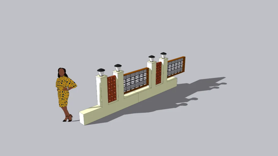 Compound wall | 3D Warehouse