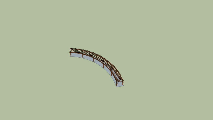Curved Trellis | 3D Warehouse
