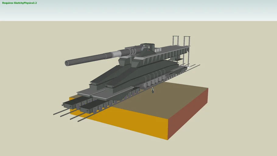 KierovNick's Schwerer Gustav gun | 3D Warehouse