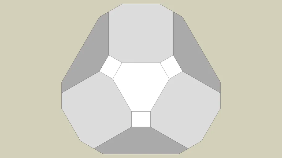 3-D Truncated Truncated-Triangle | 3D Warehouse